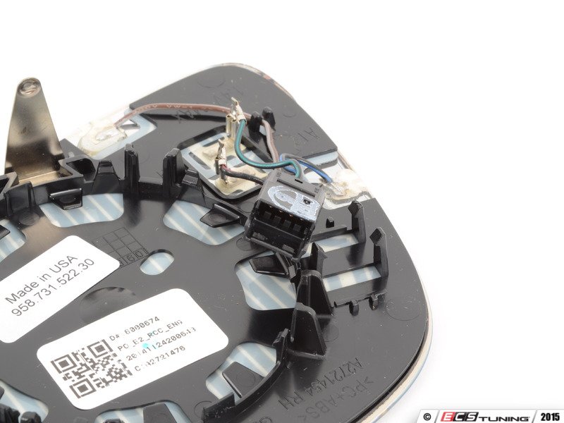 Genuine Porsche - 95873152230 - OEM Mirror Glass - Convex