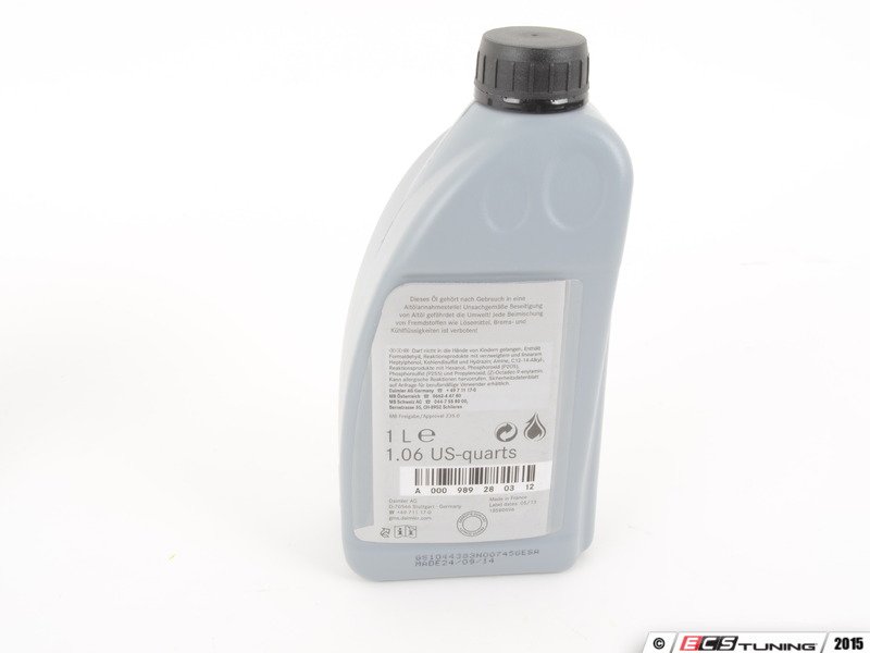 Genuine Mercedes Benz - 000989280312KT2 - Rear Differential Fluid ...