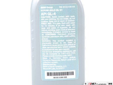 Genuine BMW - 83222295532 - Differential Fluid - Priced Each (83-22-2 ...