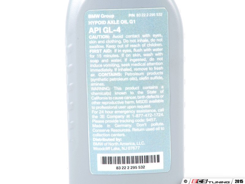 Genuine BMW - 83222295532 - Differential Fluid - Priced Each (83-22-2 ...