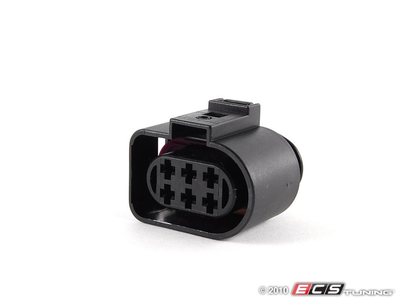 Genuine Volkswagen Audi - 1J0973733 - Connector housing - 6 Pin black ...