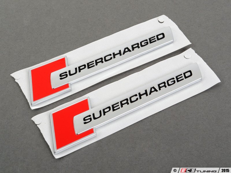 Genuine Volkswagen Audi - 4f0853601a2zzKT - "Supercharged" Badge Set ...
