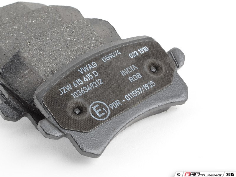 Genuine Volkswagen Audi - JZW698451G - Economy Brake Pad Set - Rear ...