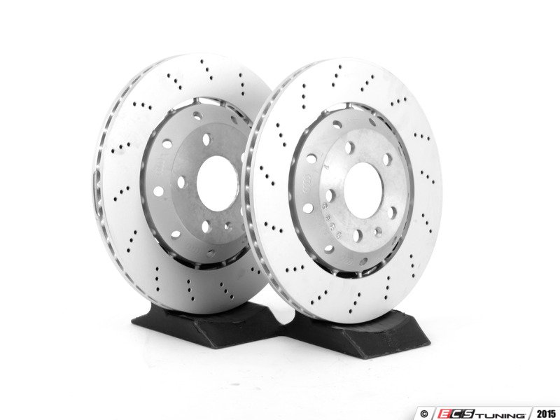 Genuine Volkswagen Audi - 8E0615601ABKT2 - Rear Cross Drilled Brake ...