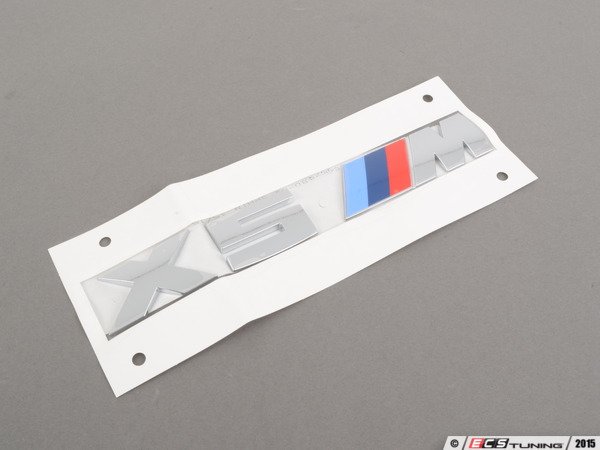 Genuine BMW - 51148057980 - X5 M Emblem - Rear (51-14-8-057-980)