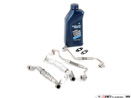 Assembled By ECS - 11427563713KT2 - Turbo Oil Line Kit