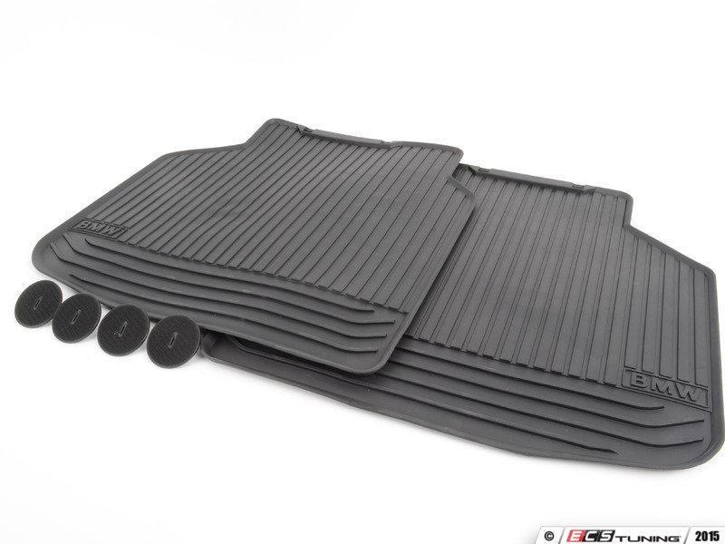Genuine BMW - 51472409280 - All Weather Rubber Floor Mats - Black (51 ...
