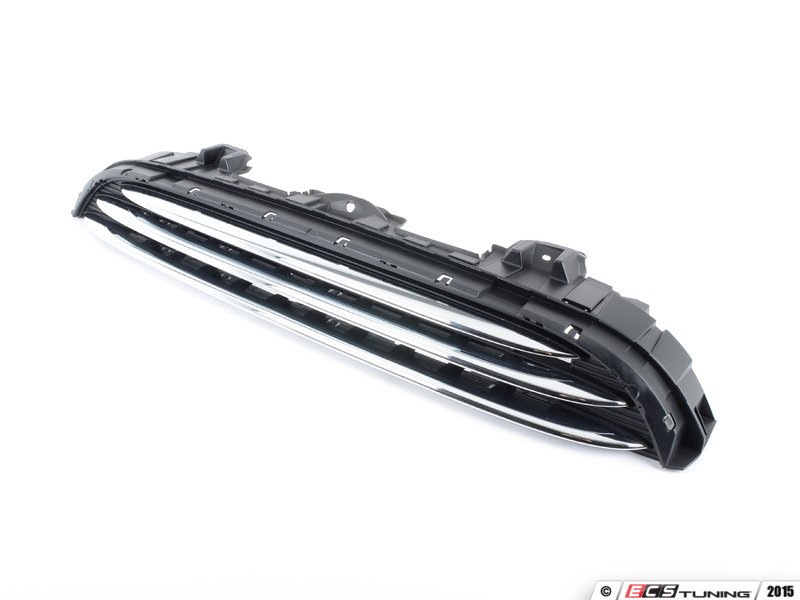Genuine MINI - 51137335529 - Black / Chrome Slat Grille (51-13-7-335-529)