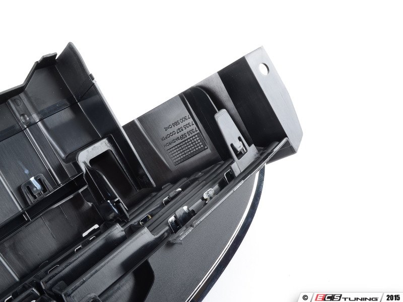 Genuine MINI - 51137335529 - Black / Chrome Slat Grille (51-13-7-335-529)