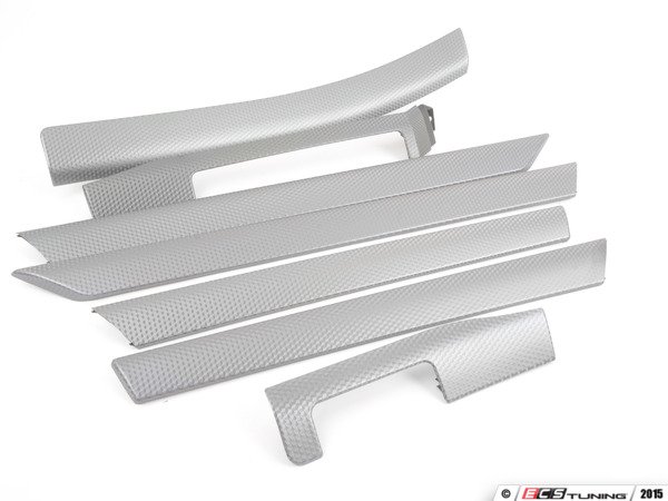 Genuine BMW - 51417896090 - Silver Cube Interior Trim Kit (51-41-7-896-090)