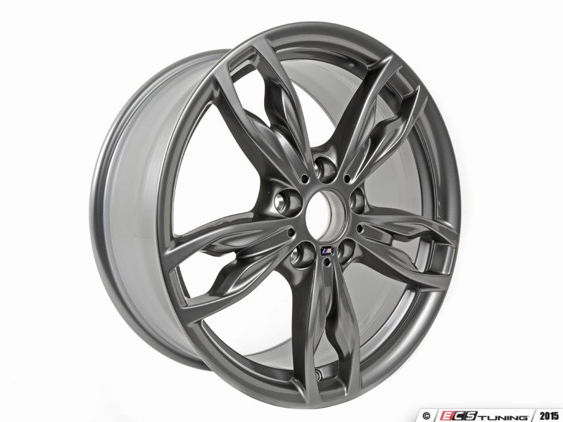 Genuine BMW - 36117845870 - 18" M Double Spoke Style 436 Ferric Grey ...