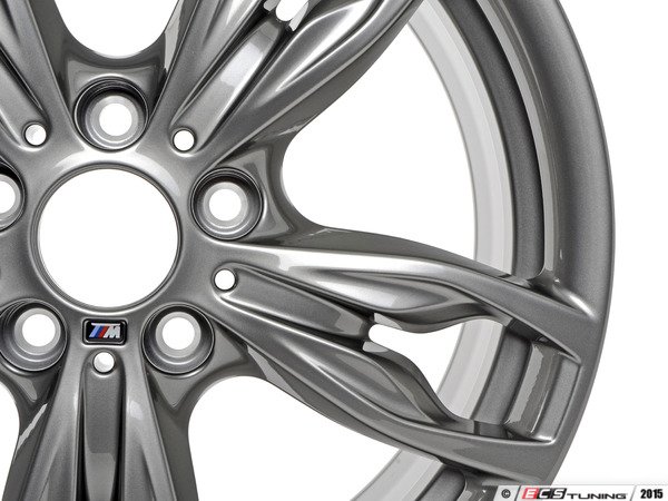 Genuine BMW - 36117845870 - 18" M Double Spoke Style 436 Ferric Grey ...