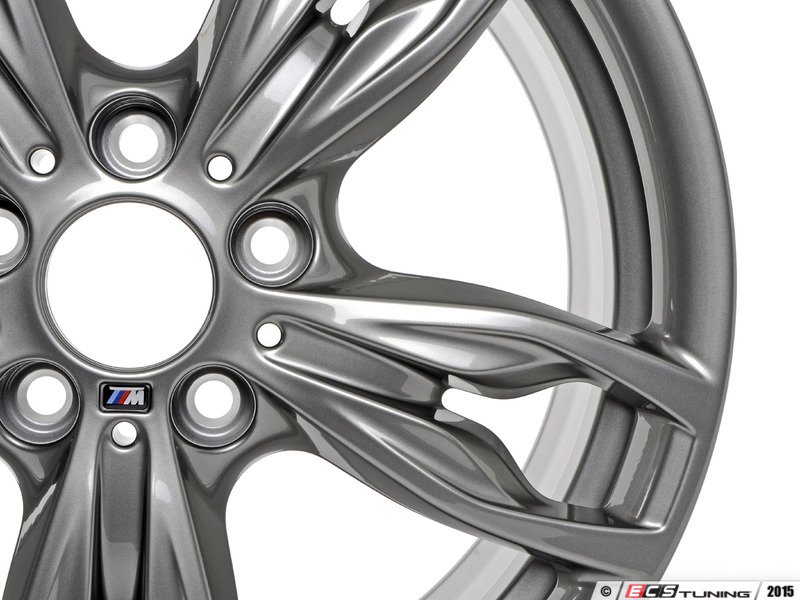 Genuine BMW - 36117845870 - 18" M Double Spoke Style 436 Ferric Grey ...