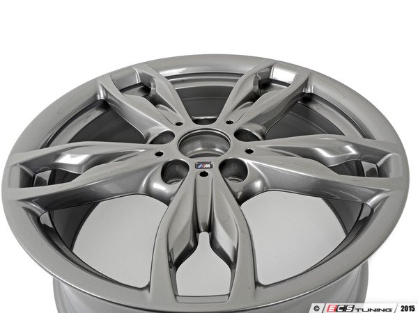 Genuine BMW - 36117845870 - 18" M Double Spoke Style 436 Ferric Grey ...