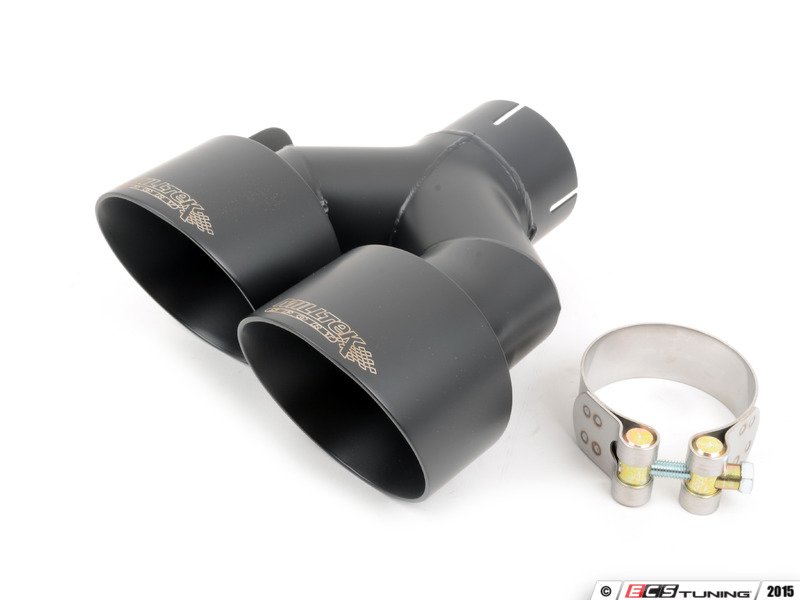 Milltek Sport - MSAU603 - GT100 Exhaust Black Cerakote Tips - Left