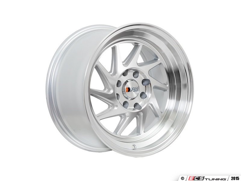 F1R Wheels - F07158S25 - F07 15x8 4x100/114.3 25ET Machine Silver w ...