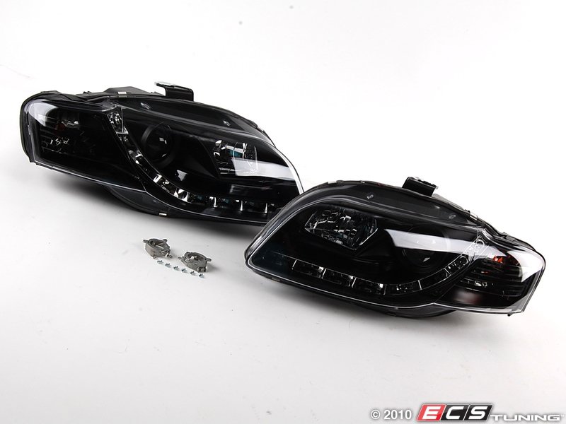 ECS News - Audi B7 A4 Smoked Halogen Projector Headlight Sets