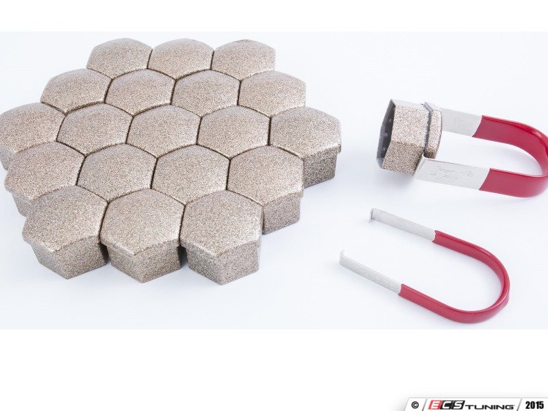 Taper Pro - C192418ABS/GGD - 19mm Glitter Gold Lug Nut/Bolt Caps - Set ...