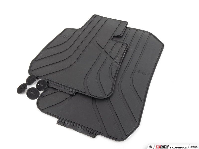 Genuine BMW - 51472311024 - Front Rubber Floor Mats - Black (51-47-2 ...