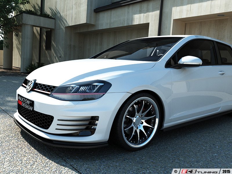 ECS News - Maxton Design Front Lip Spoilers VW MK7 Golf R/GTI