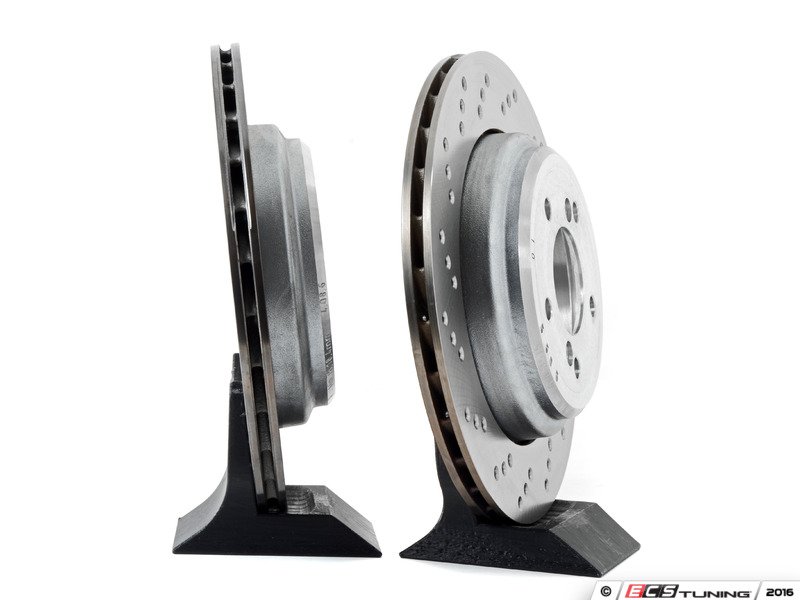 Genuine BMW - 34212282303K - Cross-Drilled & Floating Brake Rotors ...