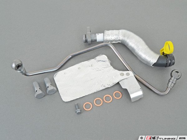 Assembled By ECS - 11657534454KT2 - Turbo Oil Lines Kit