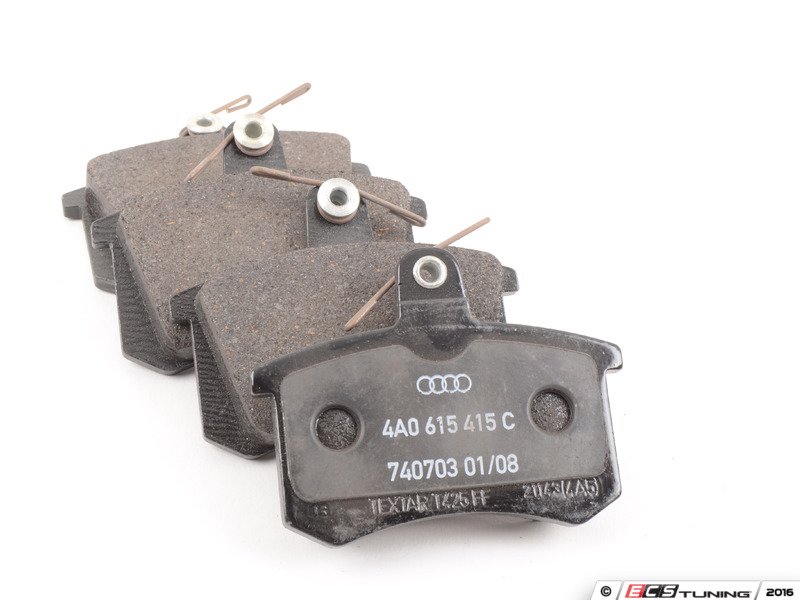 Genuine Volkswagen Audi - 4D0698451F - Rear Brake Pad Set (4D0 698 451 F)