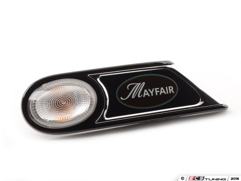 Genuine MINI - 63137239750 - Mayfair Side Turn Signal & Grille - White ...