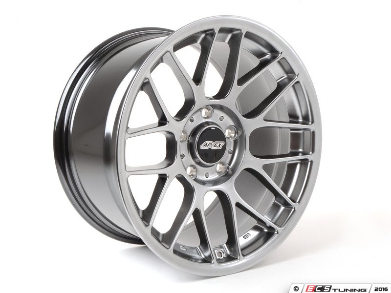 APEX Wheels - ARC8179535HB - 17" APEX ARC-8 Square Wheel Set - Hyper Black