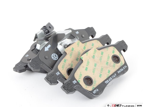 Genuine Volkswagen Audi - 7D0698151F - Front Brake Pad Set (7D0 698 151 F)