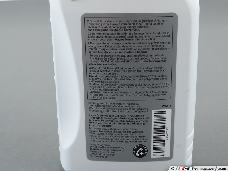 Genuine Volkswagen Audi - G055515A2 - Transfer Case Oil - priced each ...