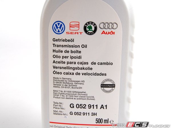 Genuine Volkswagen Audi - G052911A1 - transmission fluid - .5 Liter (G ...
