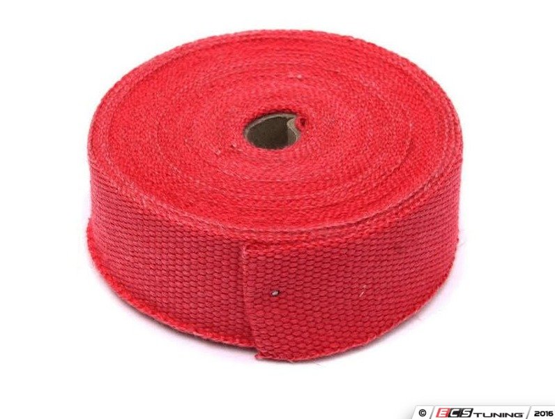 Torque Solution - TS-EW-R - Universal Fiberglass Exhaust Wrap - Red ...