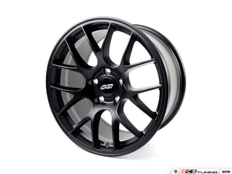 APEX Wheels - EC71895ET43SMBK - APEX EC-7 Satin Black Wheel