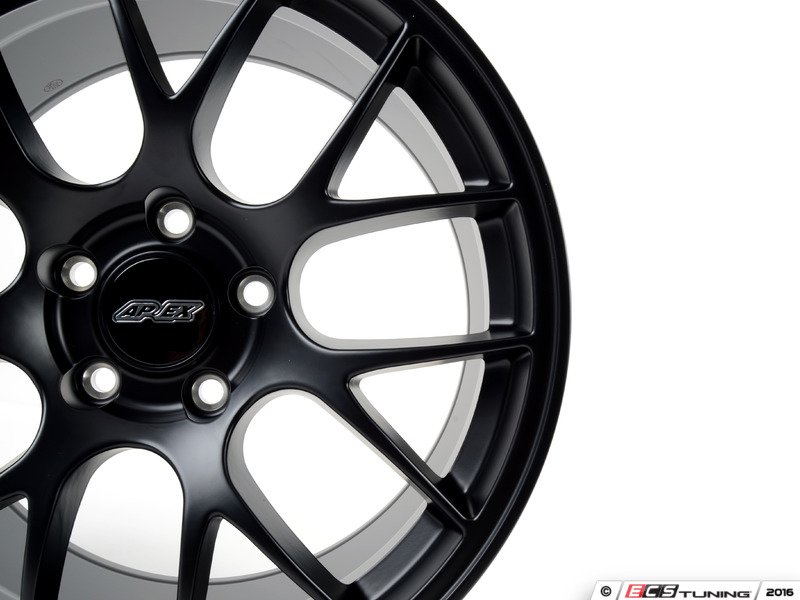 APEX Wheels - EC71895ET43SMBK - APEX EC-7 Satin Black Wheel