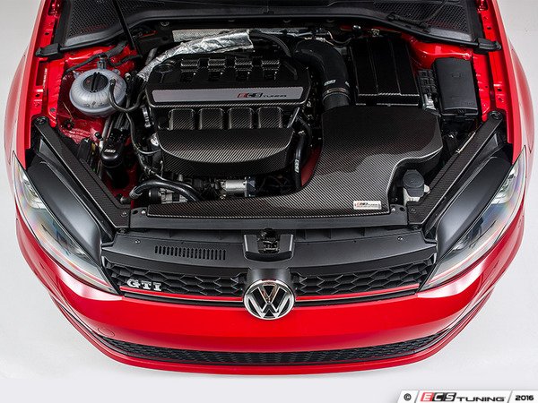 ECS - 015502ECS01 - MK7/8v Gen3 Black Carbon Fiber Engine Cover