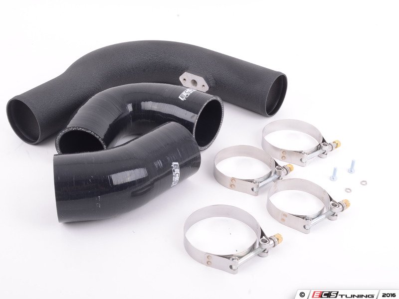 ECS - 009037ECS08-01 - High Flow Throttle Pipe Kit - Wrinkle Black