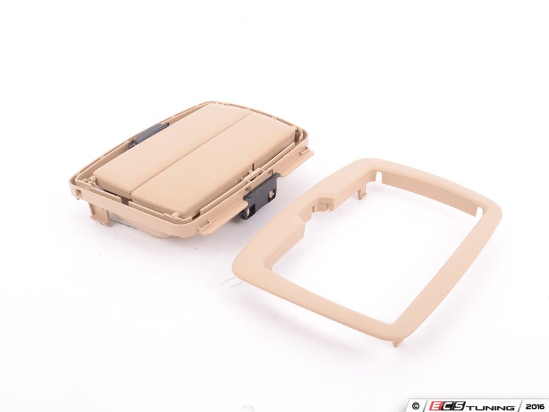 Genuine BMW - 52209120257 - Rear cup holder - Beige (52-20-9-120-257)