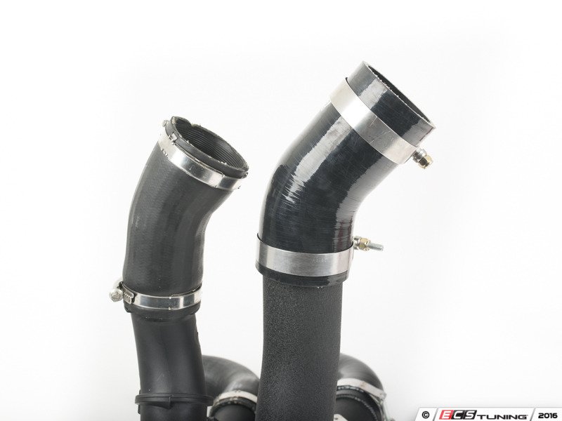 ECS - 009037ECS08-01 - High Flow Throttle Pipe Kit - Wrinkle Black