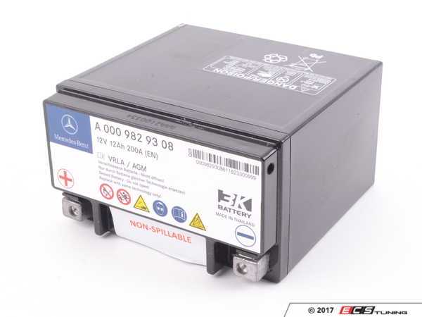 Genuine Mercedes Benz - 0009829308 - AUXILIARY BATTERY