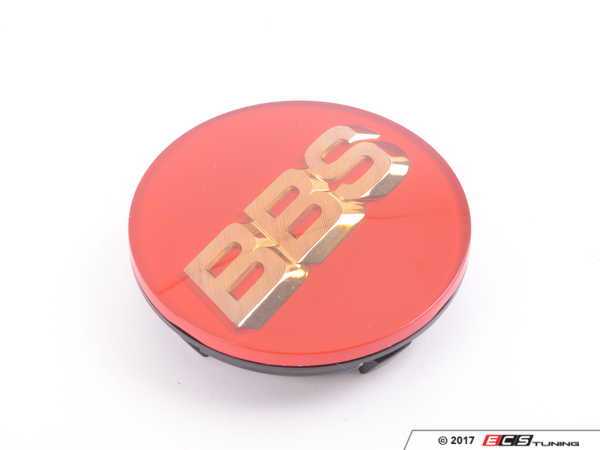 BBS - 56.24.126 - BBS Center Cap - Red W/ Gold 3D Logo - 70mm - Priced Each