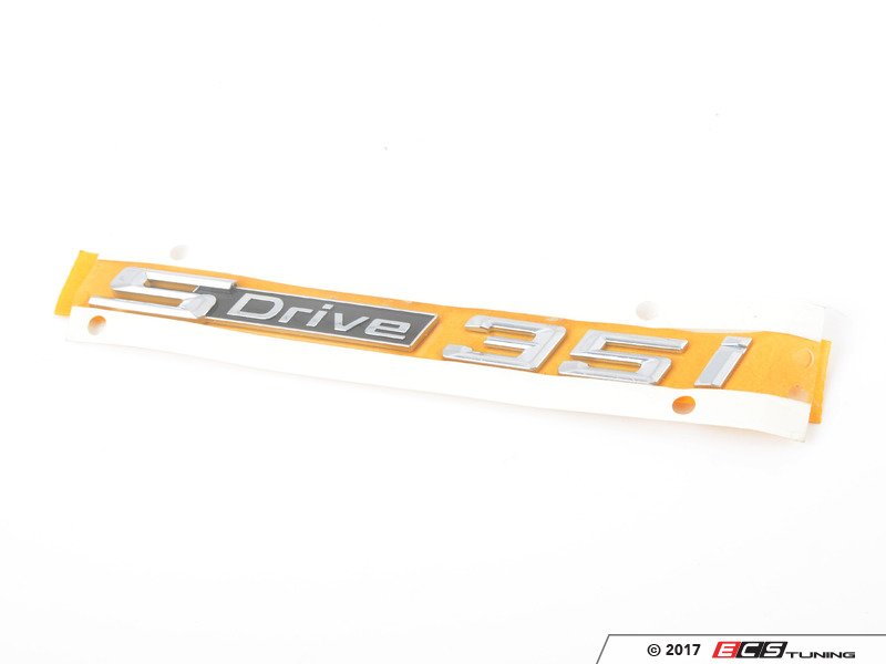 Genuine BMW - 51147345053 - Model Emblem - S Drive 35I (51-14-7-345-053)