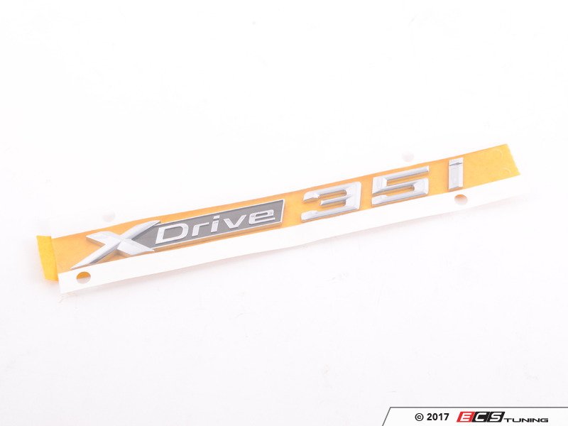 Genuine BMW - 51147345059 - Model Emblem - X Drive 35I (51-14-7-345-059)